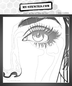 Close-Up Stencils: Detailed and Expressive Faces
