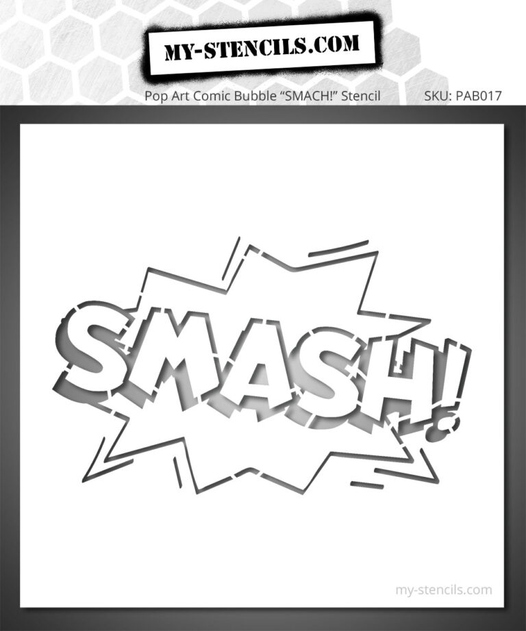 Stylised comic Bubble Stencil - Strong Visual Impact!