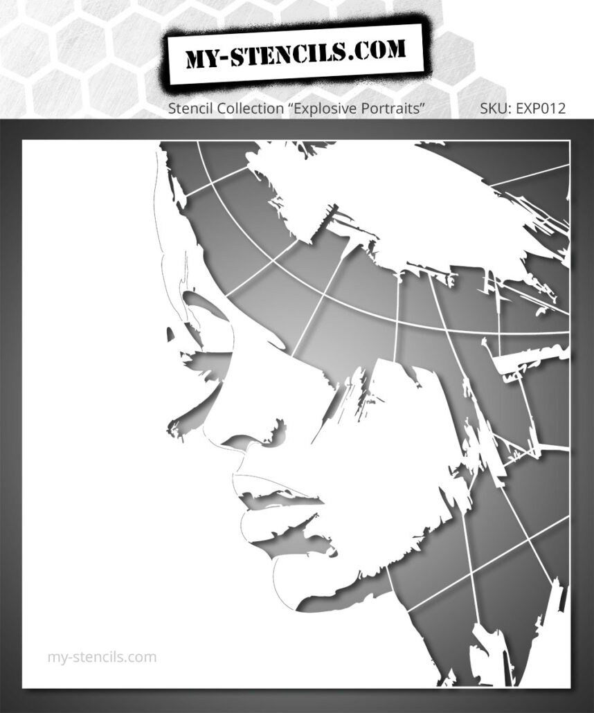 Modern Portrait Stencil - Elevate Your Creations with Elegance