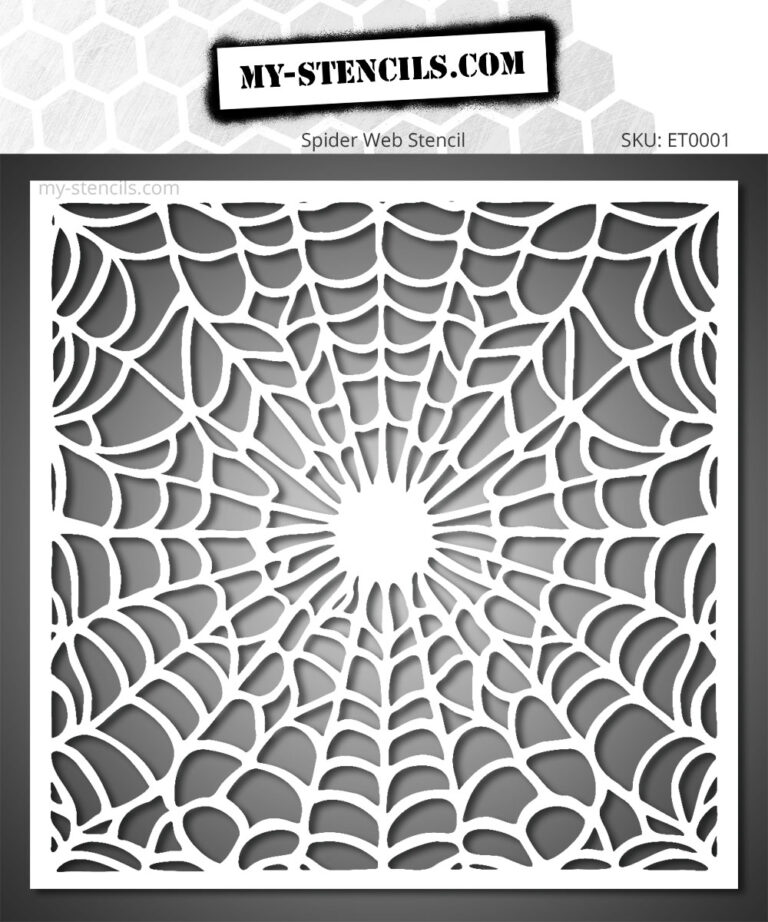 Spider Web Stencil - Transform Your Art with a Captivating Effect
