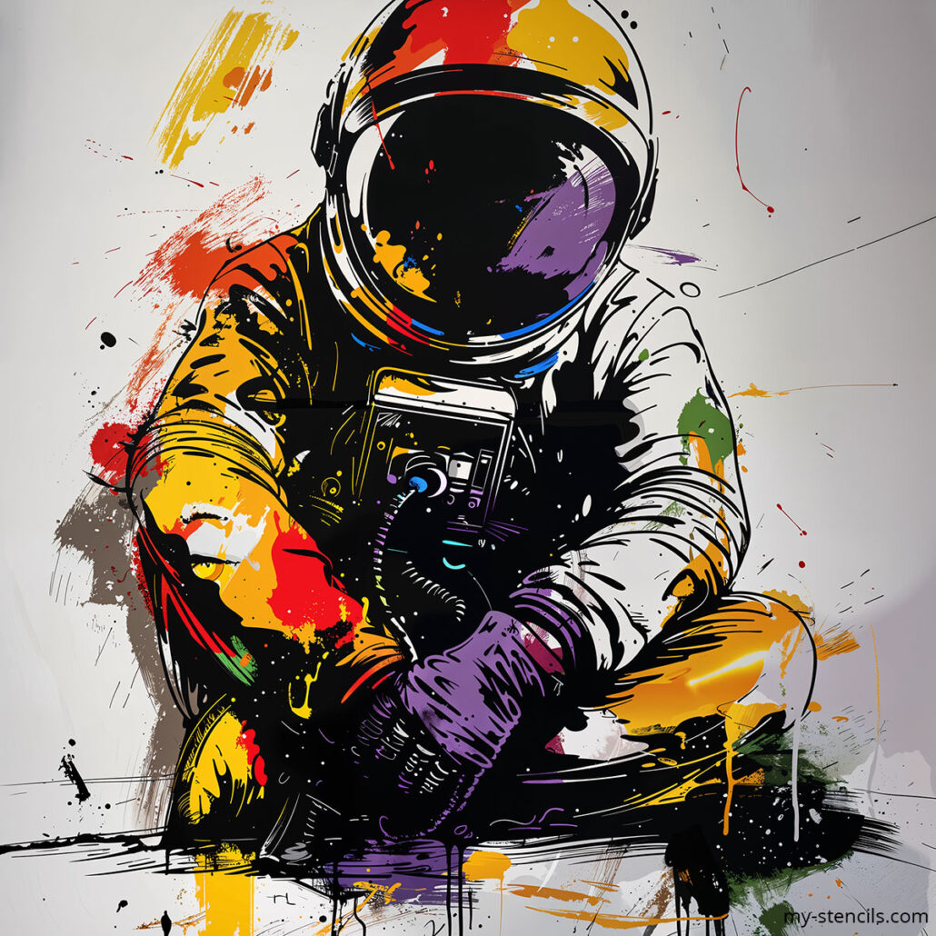 Space Stencils – Astronaut and Space Exploration Designs