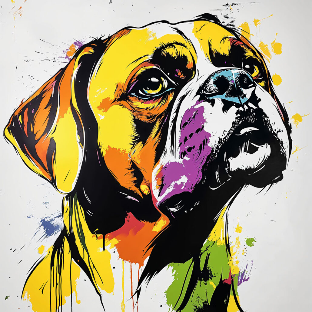 Boxer Head Stencil – Express Power with a Bold Design