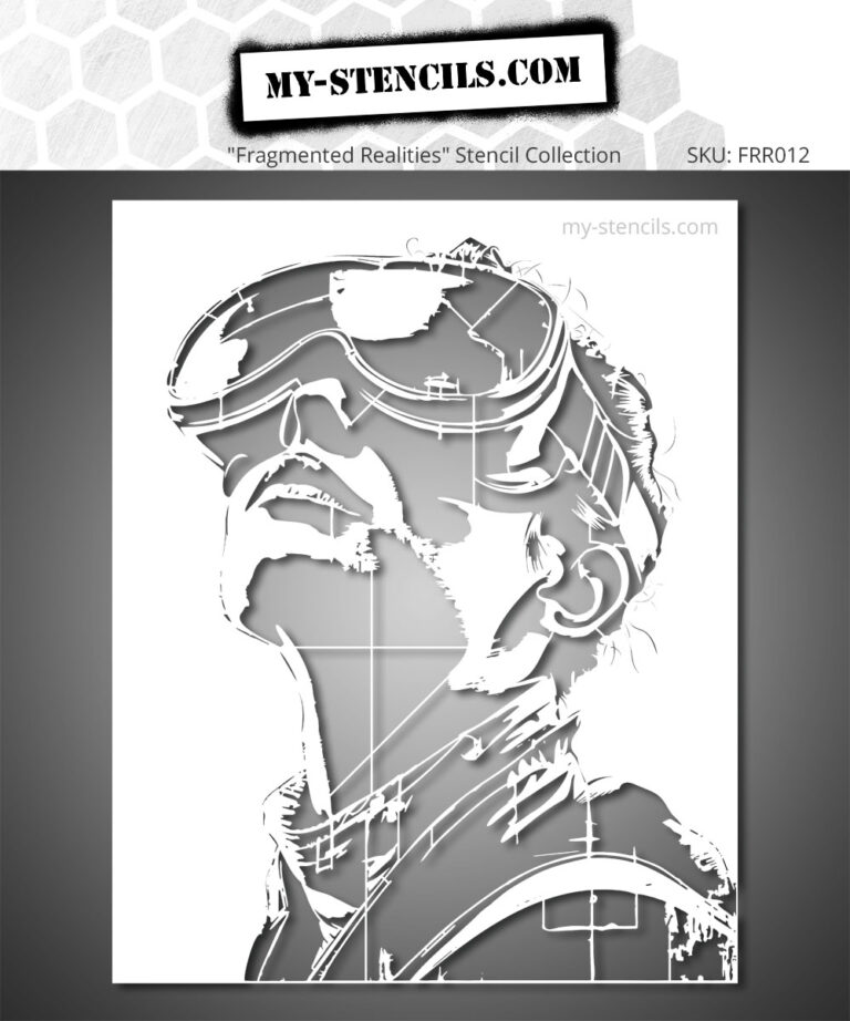 Futuristic Face Stencil – Transform Your Work with a Bold Vision