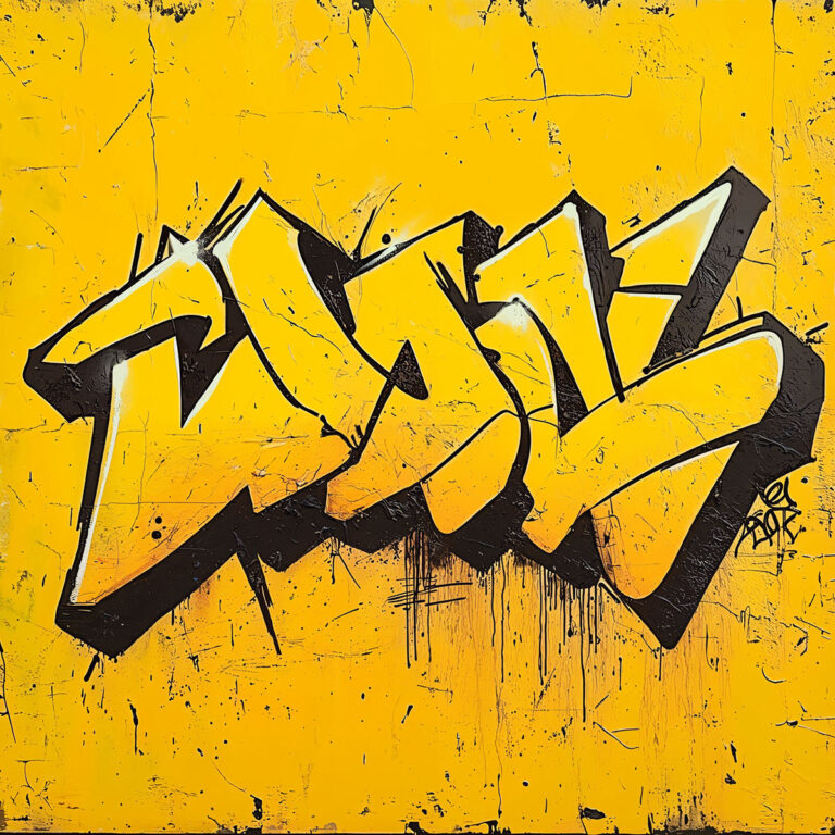 Graffiti Style Stencil - Express Your Creativity with Urban Boldness