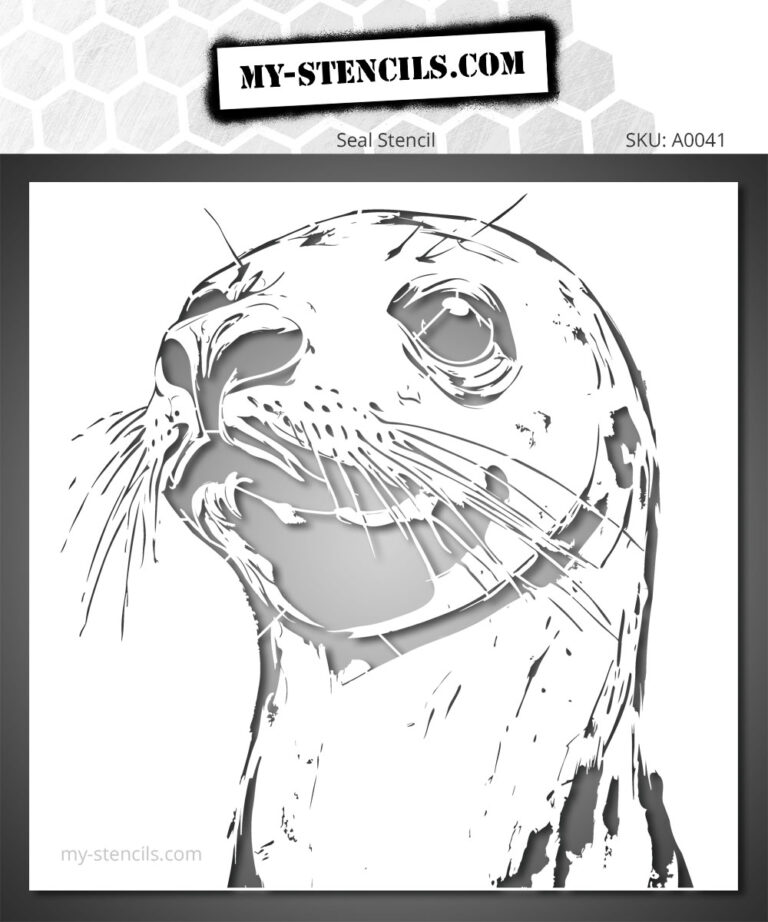 Seal Stencil - Perfect for Marine Art, Canvases, and Wall Decorations