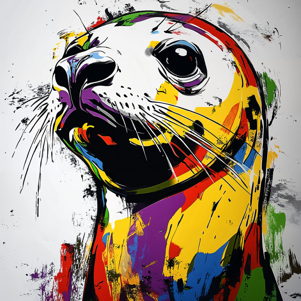 Seal Stencil - Perfect for Marine Art, Canvases, and Wall Decorations
