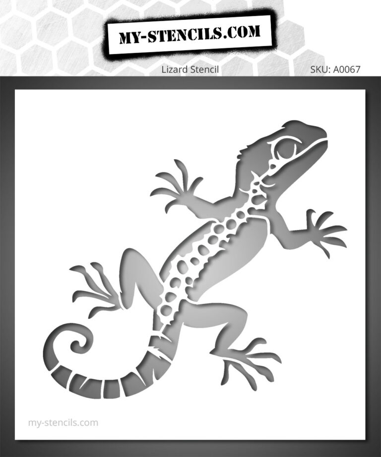 Lizard Painting Stencil – Bring Movement to Your Creations