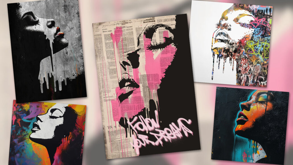 Dripping Dreams Stencils: Drip Effects & Modern Style