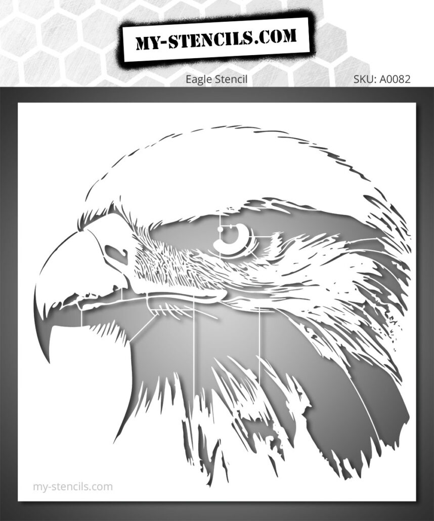 Eagle Head Stencil – Add Strength and Freedom to Your Creations