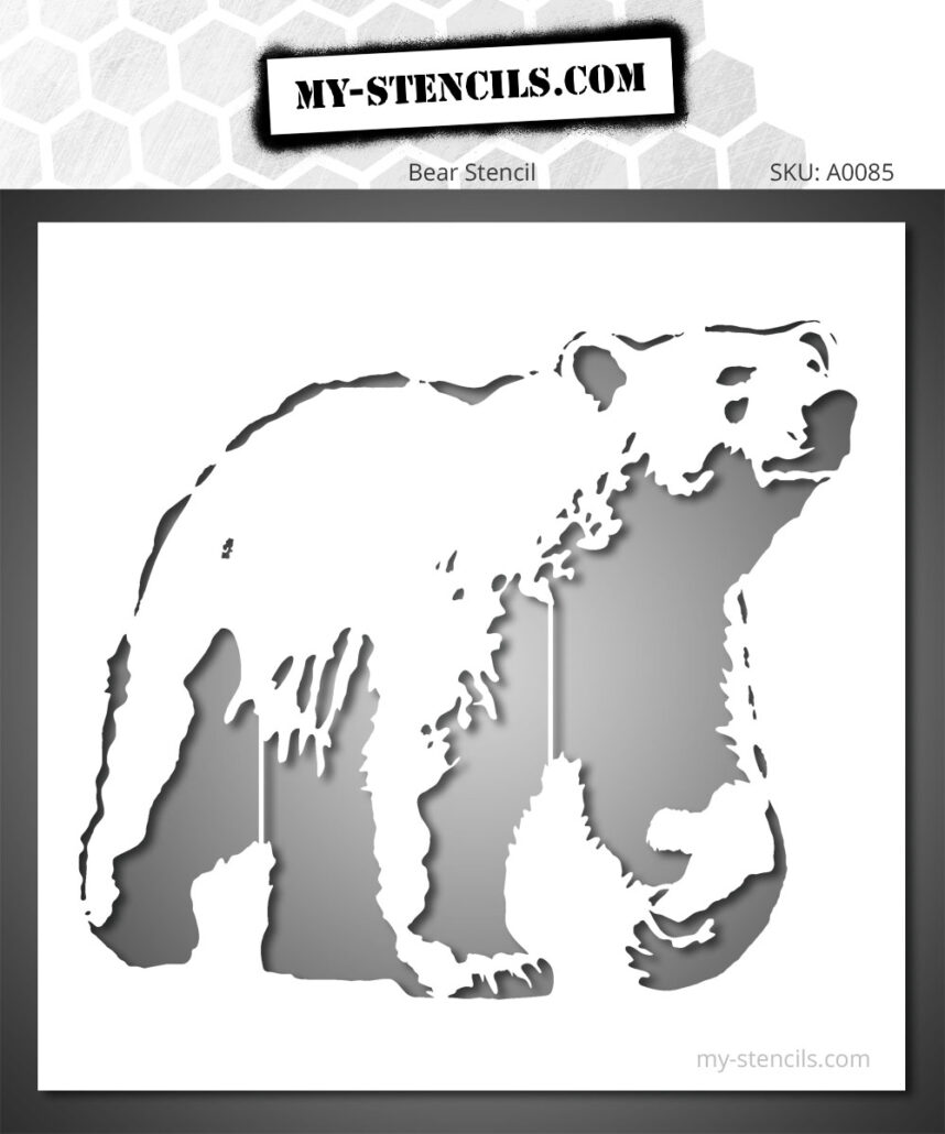 Polar Bear Stencil – Perfect for Painting and Decoration