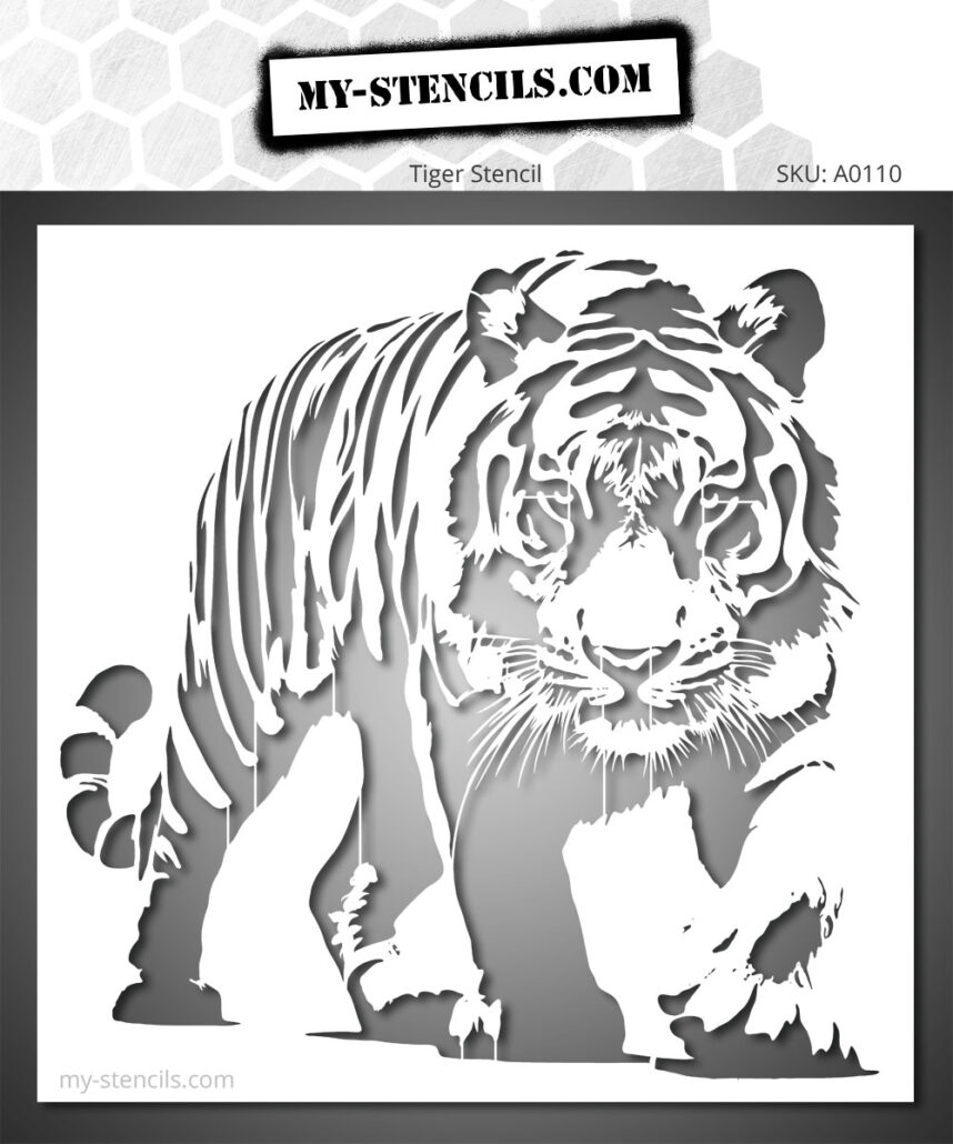 Tiger Painting Stencil – Available in Multiple Sizes