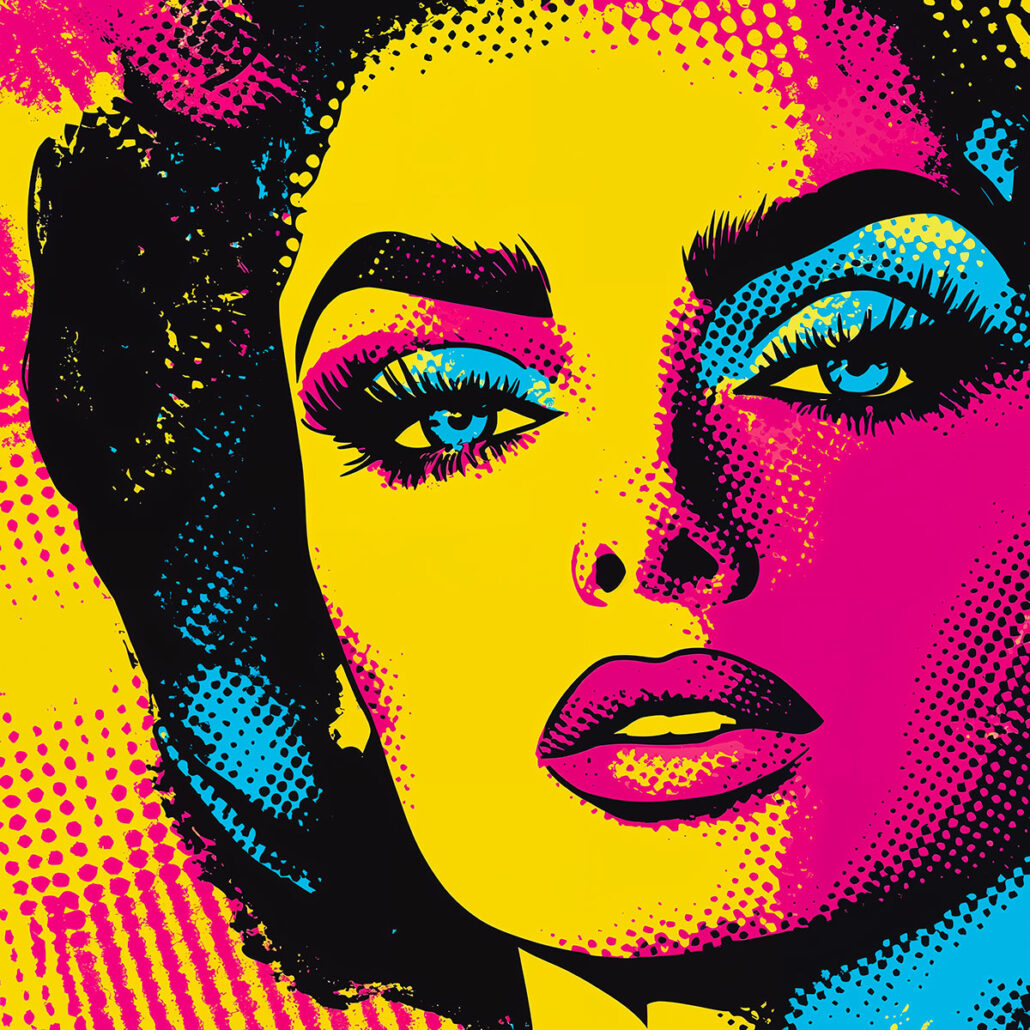 Hollywood Actress Stencil – Iconic Portrait to Paint