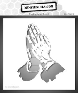 Praying Hands Stencil – Visual Impact for Inspired Artworks
