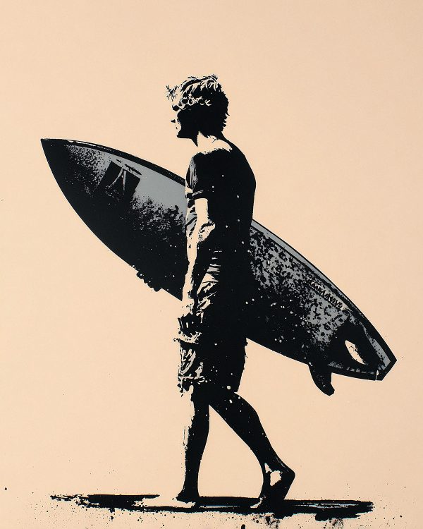 Surfer Stencil | Capture the Spirit of Surfing